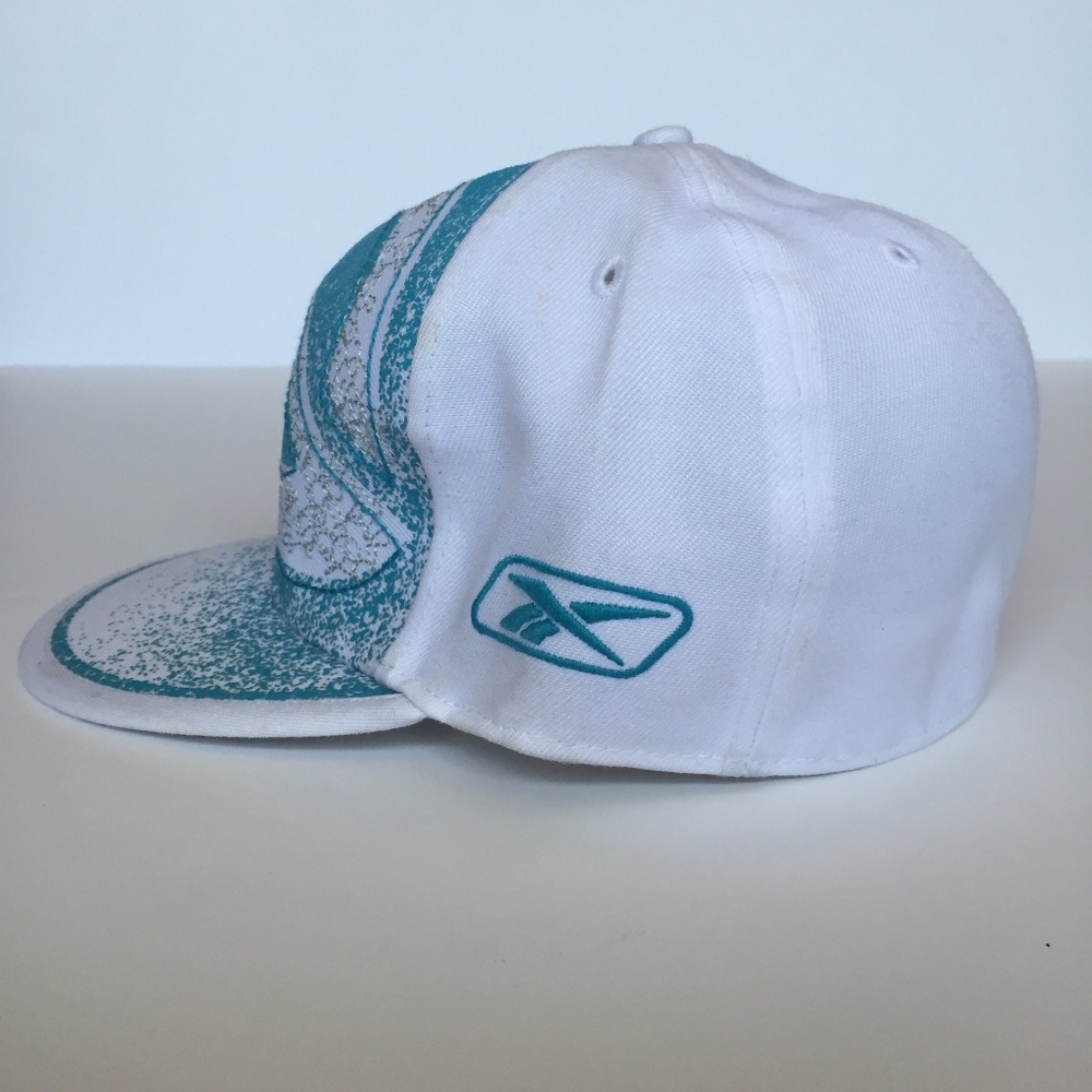 Reebok White And Teal Baseball Cap - Gem